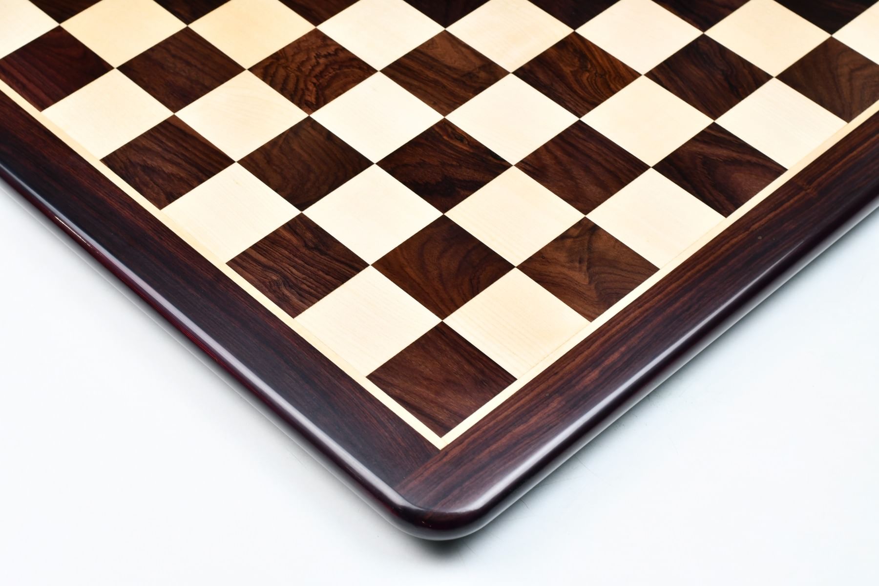 Wooden Chess Board with Notation Dark Brown Indian Rosewood