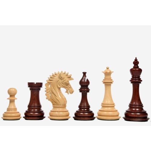 Derby Knight Staunton Weighted Chess Pieces in Rosewood & Boxwood - 4.1 ...